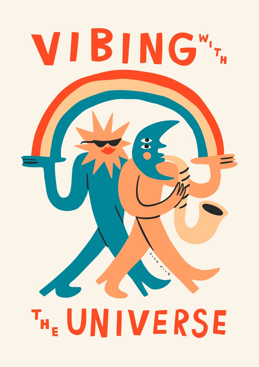 Mit dem Universum vibrieren von Aley Wild – DROOL