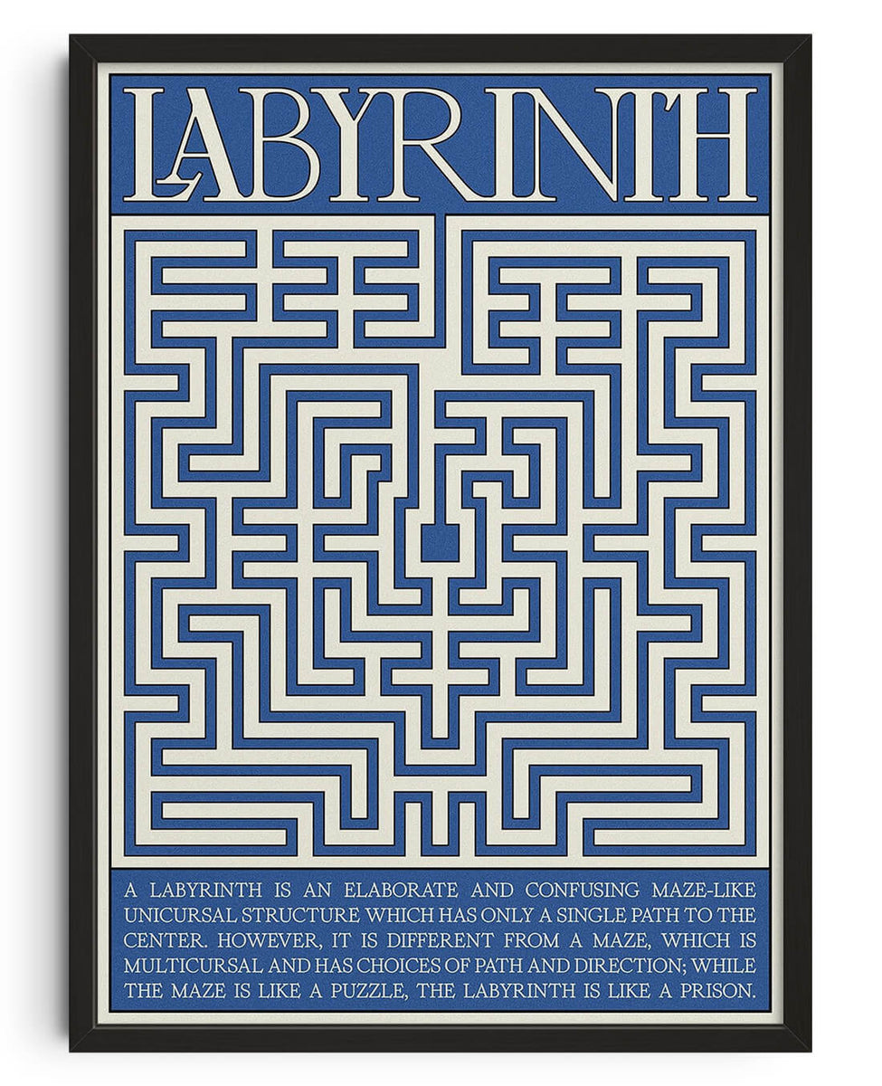 Labyrinth Contemporary Art Print - DROOL