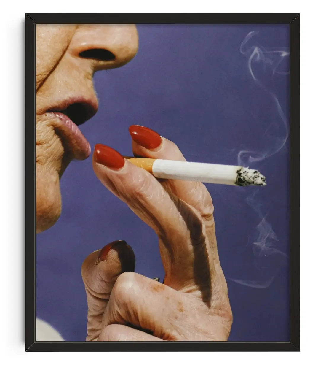 Elderly Smoker - Print by Francesco Gioia | DROOL Art