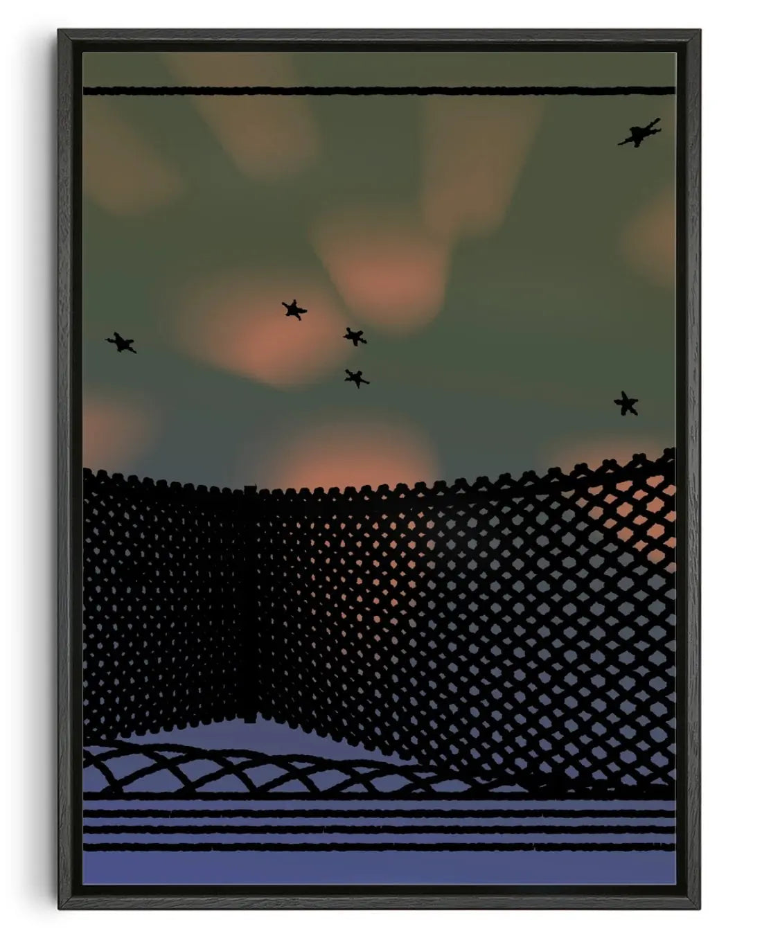 BORDER - Canvas Print by Thomas Hedger | DROOL Art