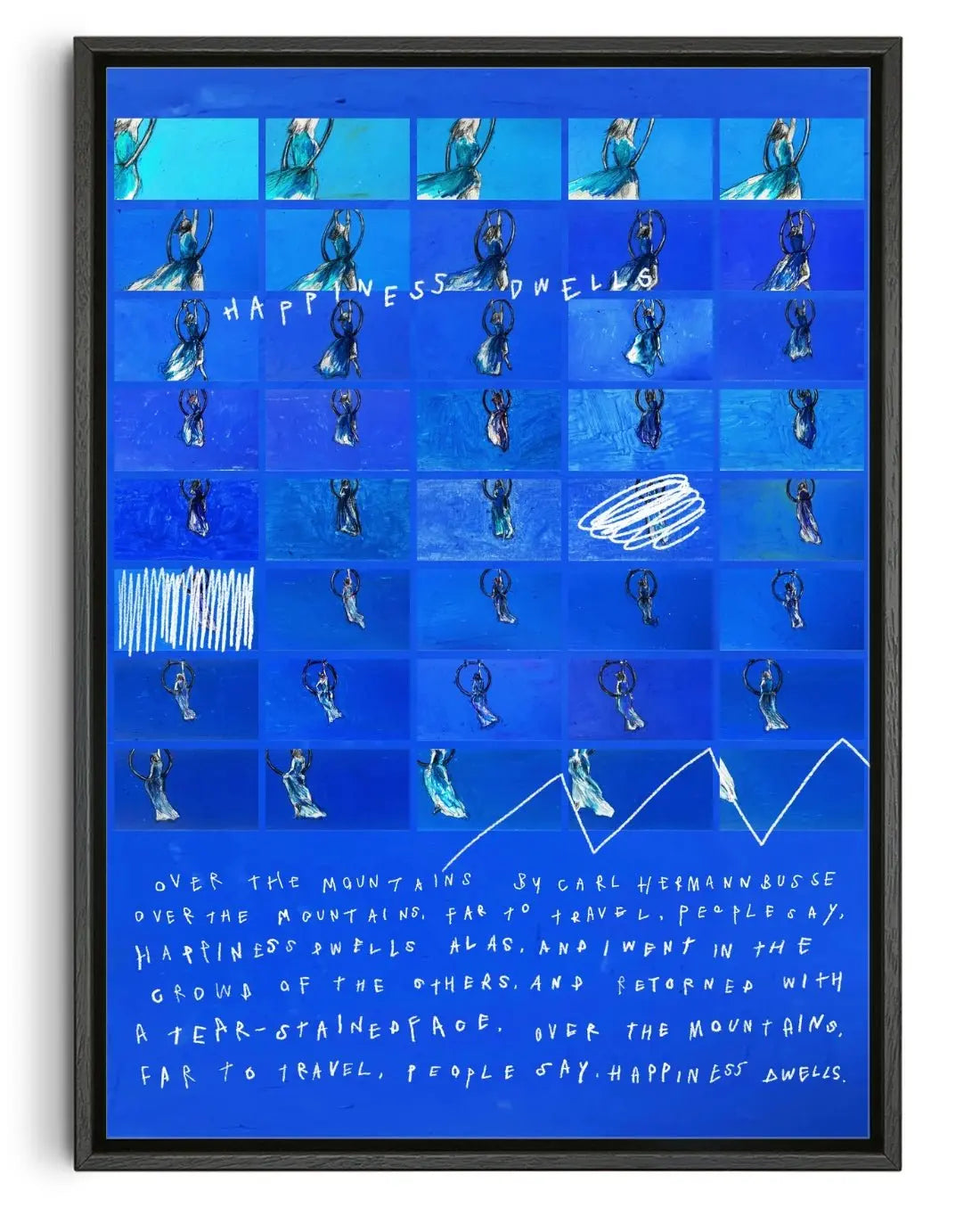 This is not BLUE (happiness dwells) - Canvas Print by mareykrap | – DROOL