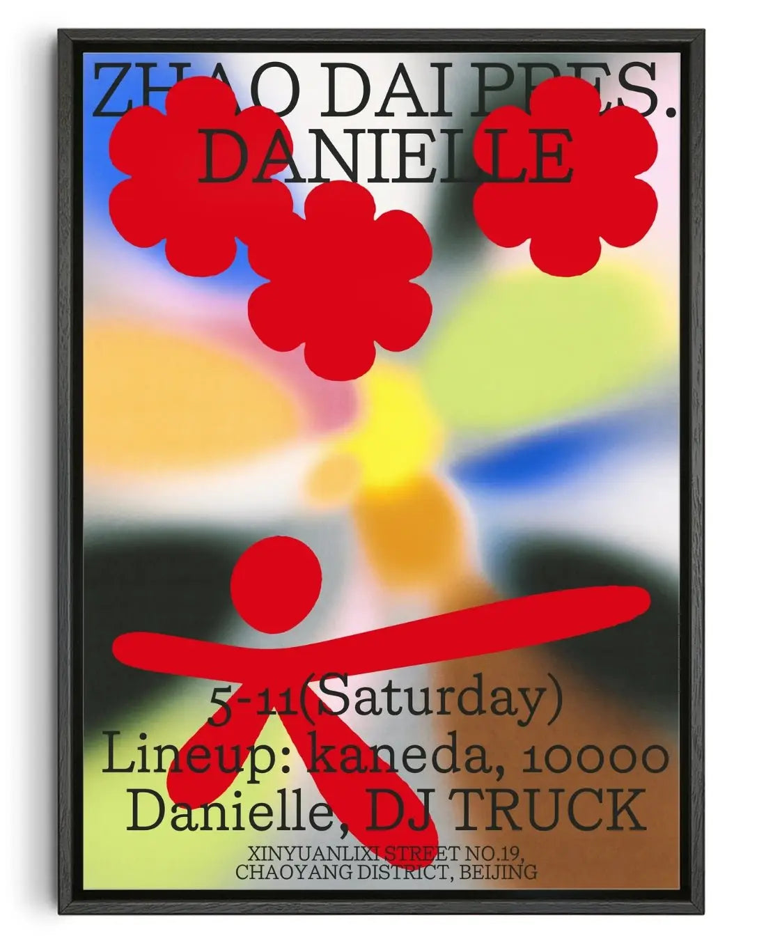 The Flower Thrower - Canvas Print by MENSLIES | DROOL Art
