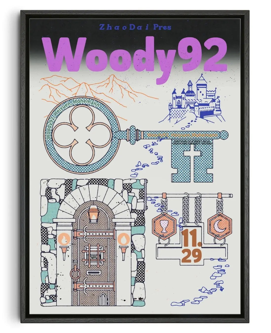 Zhao Dai pres. Woody92 - Canvas Print by MENSLIES | DROOL Art