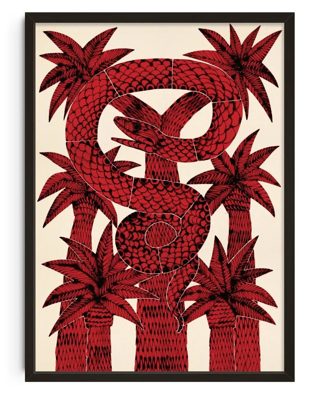 Snake In Trees - Print by Kwonny | DROOL Art