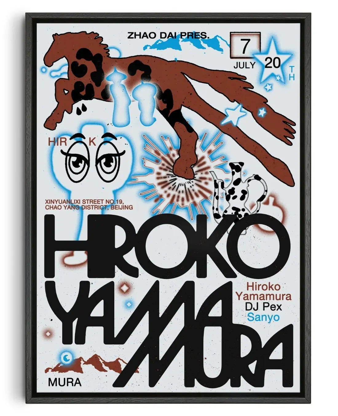 Zhao Dai Pres. Hiroko Yamamura - Canvas Print by MENSLIES | DROOL Art