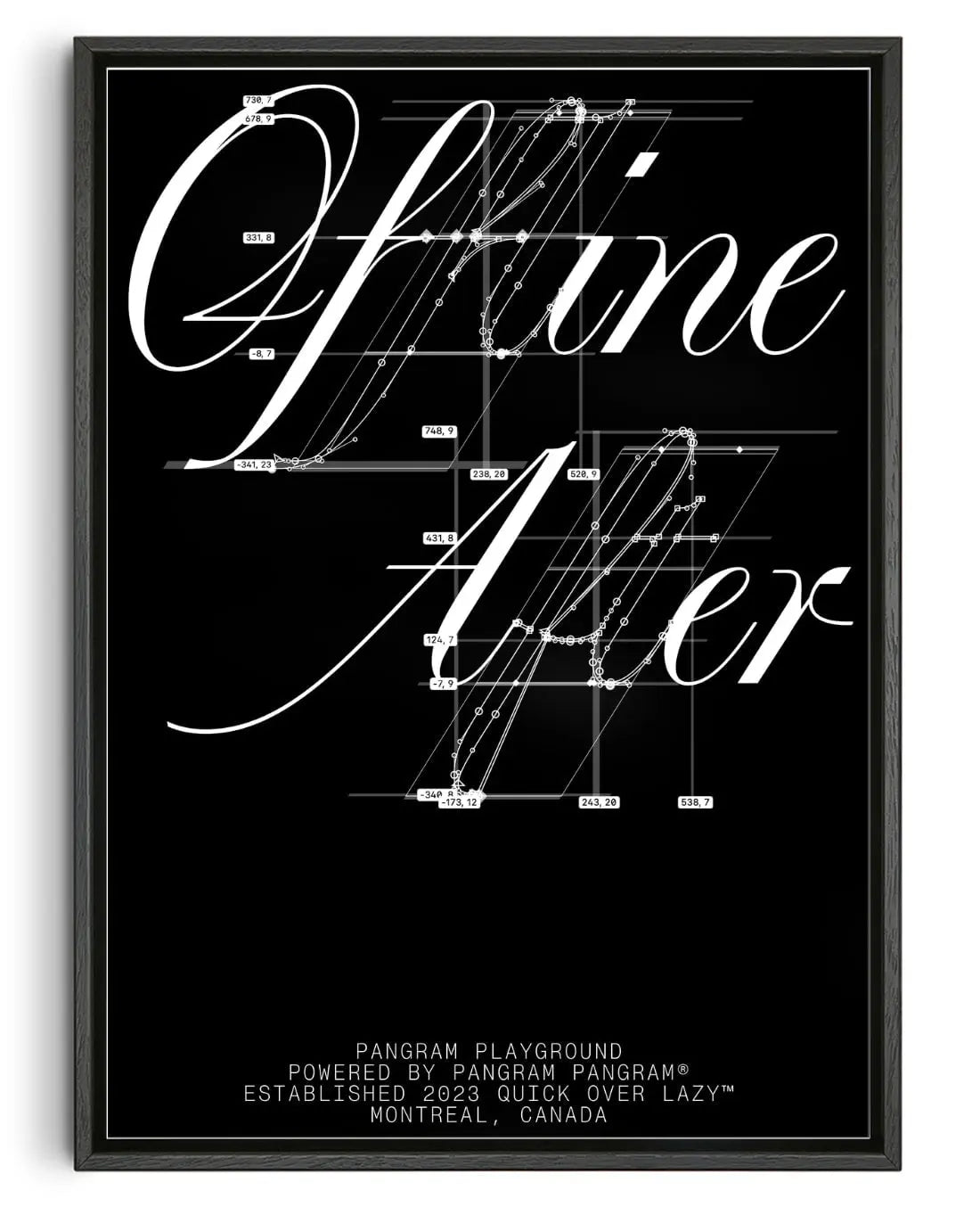 Offline - Canvas Print by Pangram Pangram Foundry | DROOL Art