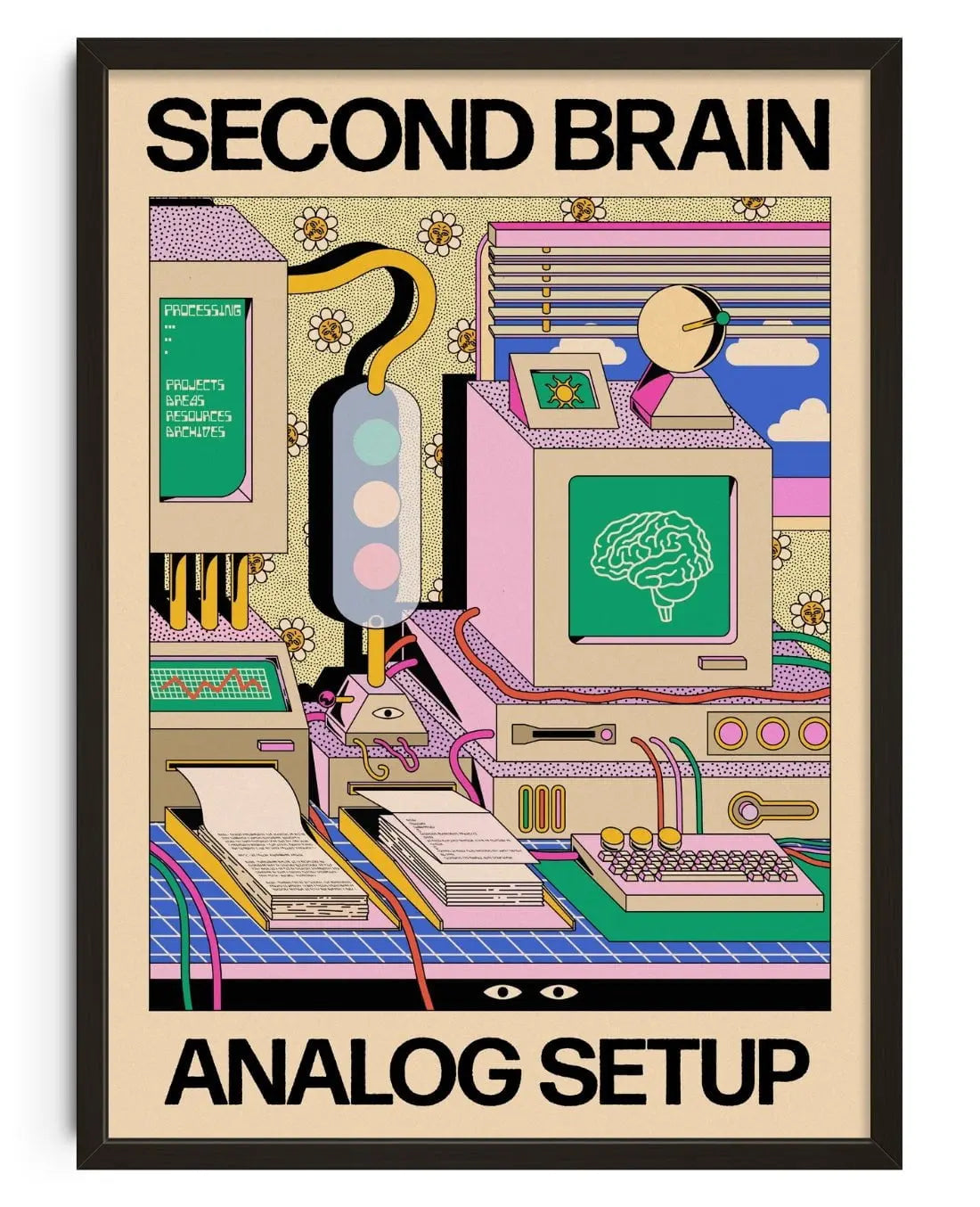 Second Brain - Print by Azaazelus | DROOL Art