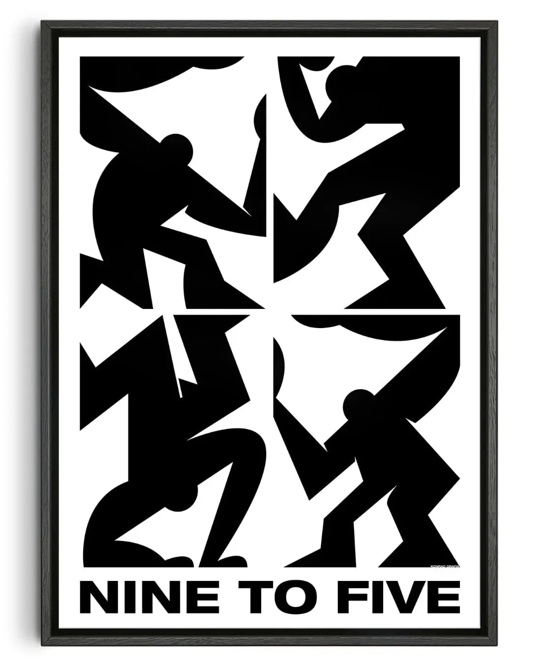 NINE TO FIVE - Canvas Print by Konrad Grafik | DROOL Art