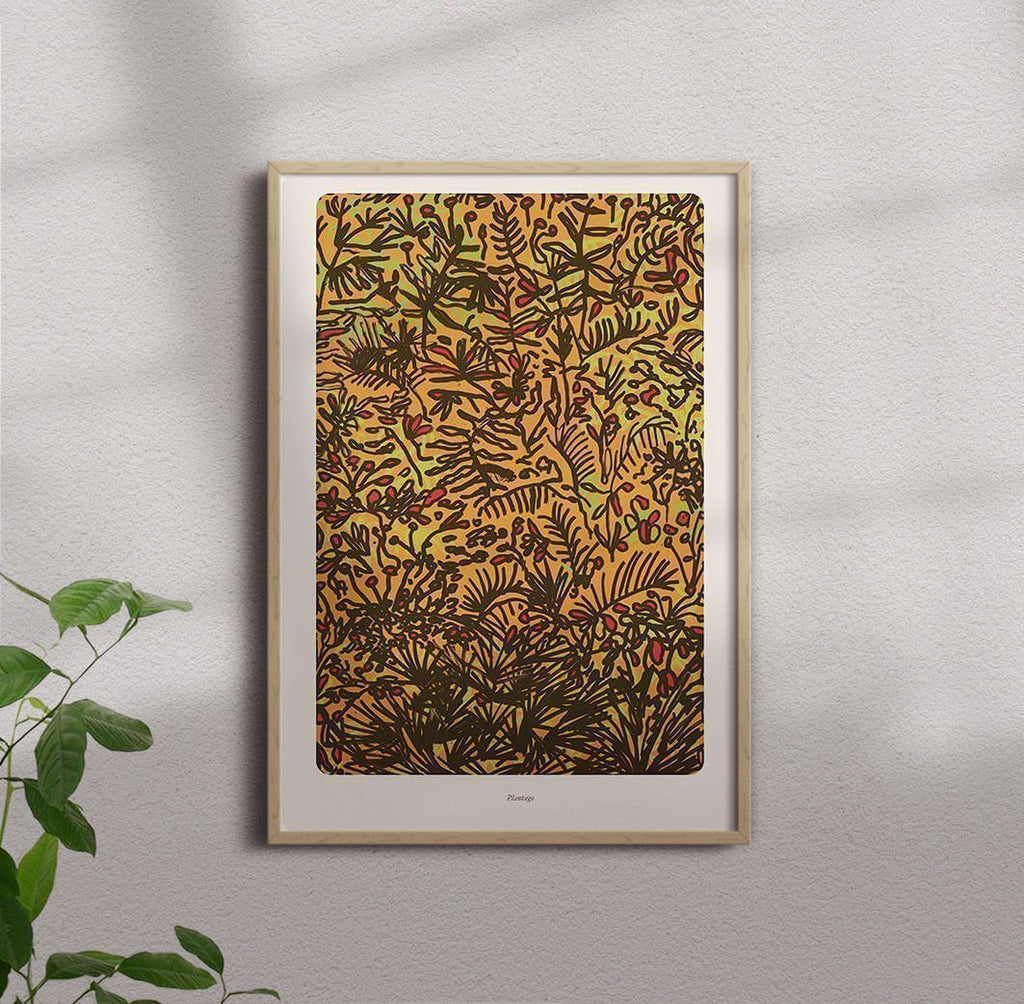 Plantago Contemporary Art Print - DROOL